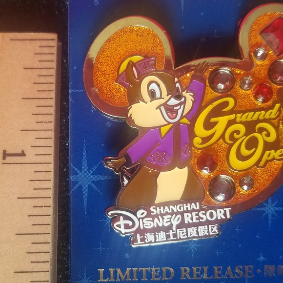 Disney | Jewelry | 335 Shanghai Disney Grand Opening Chip Pin | Poshmark
